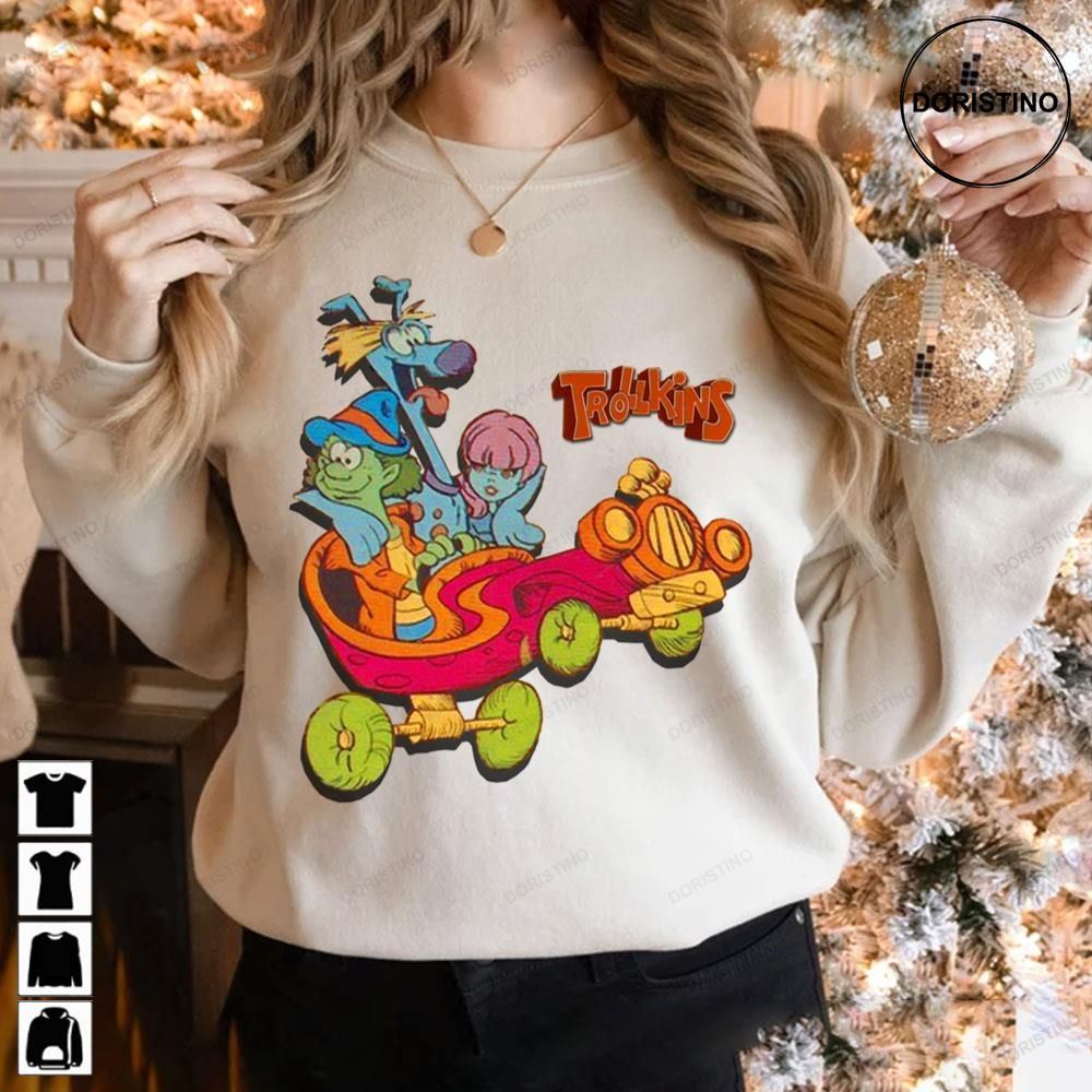 Trollkins Flooky Pixlee And Blitz 80s Retro Tribute Trending Style